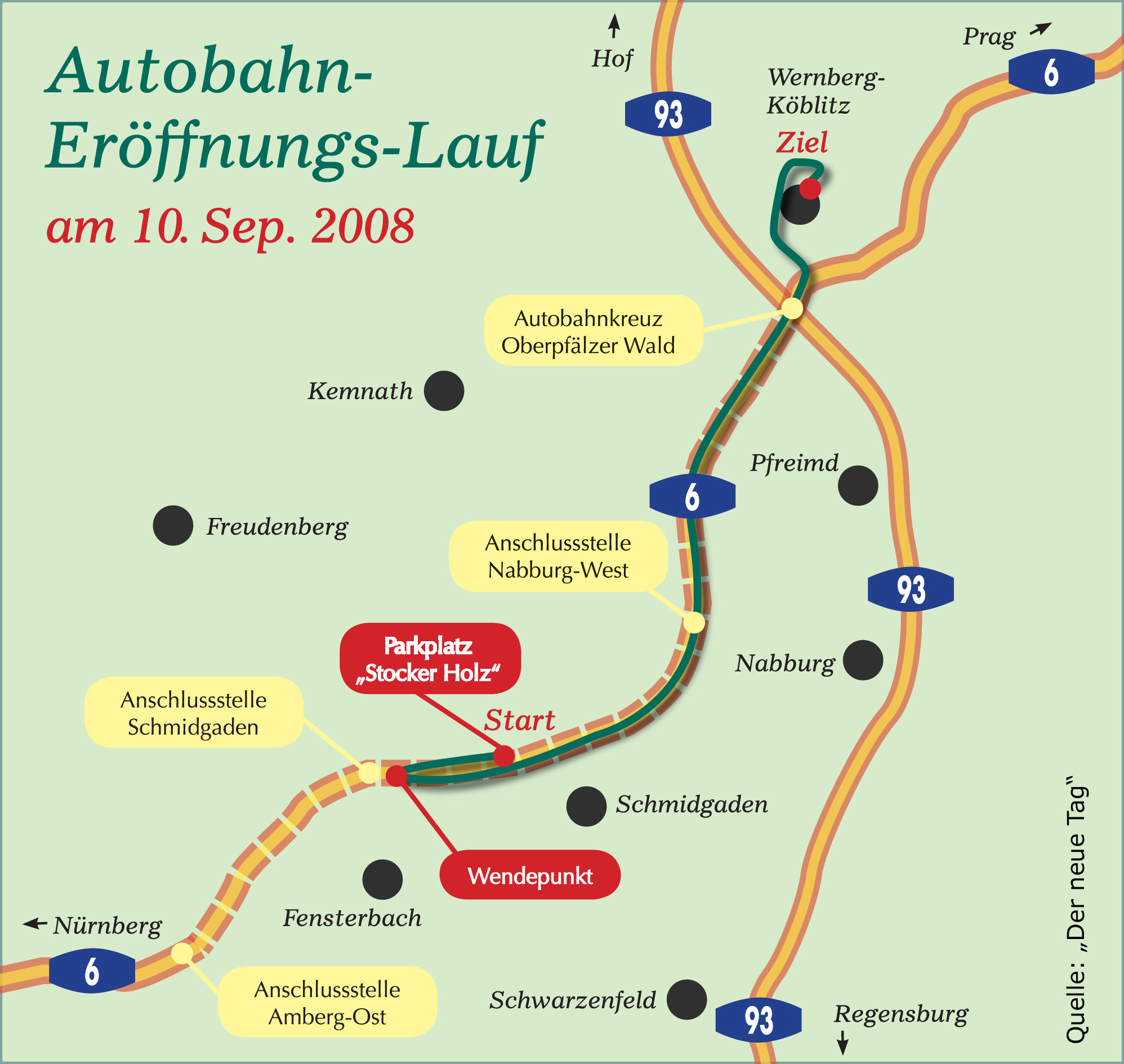 Laufen auf der Autobahn - Eröffnung des letzten Autobahnteilstücks der ...