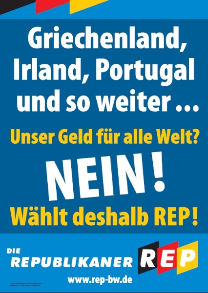 DIE REPUBLIKANER (REP): Die Euro-Party ist vorbei | Pressemitteilung ...