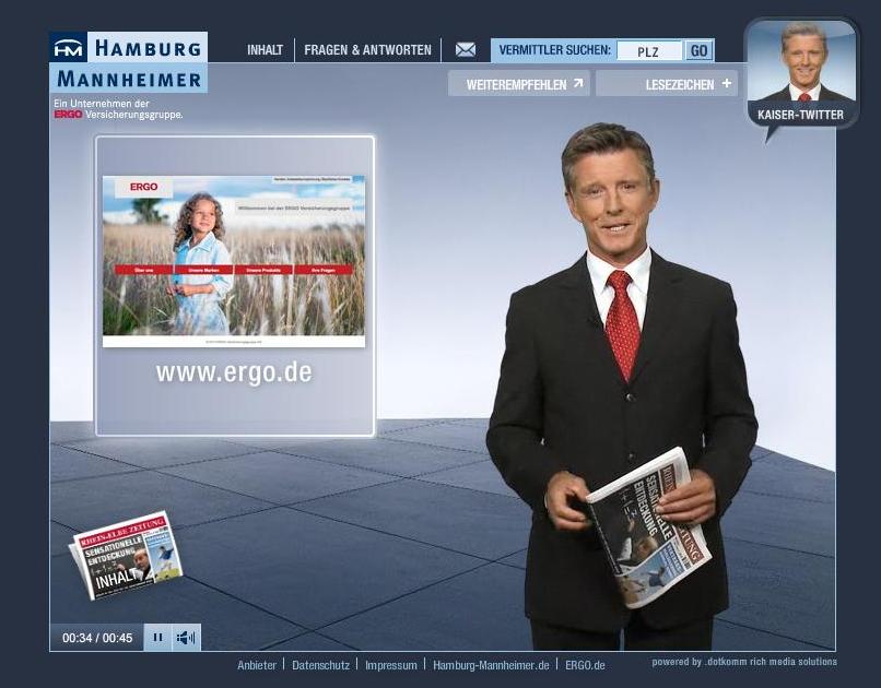 „Hallo ERGO“ – wie Herr Kaiser von der Hamburg-Mannheimer ERGO begrüßt ...