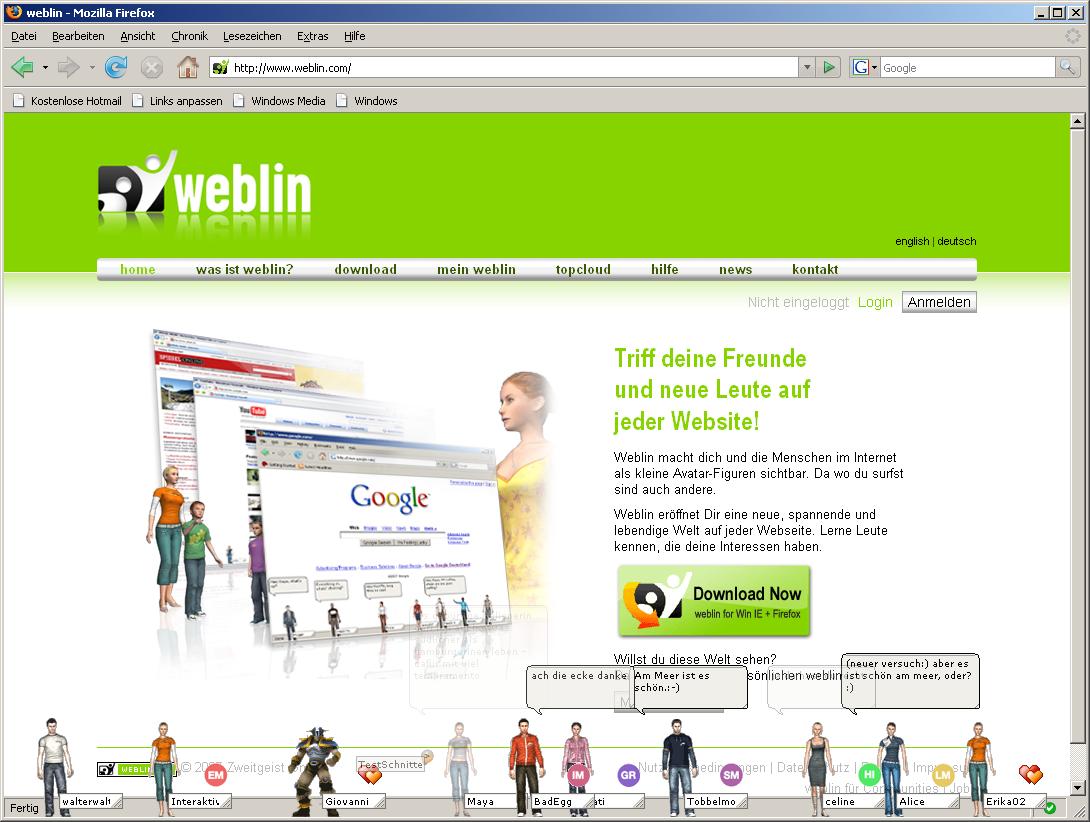 weblins erobern den Windows Live Messenger! | Pressemitteilung WebService
